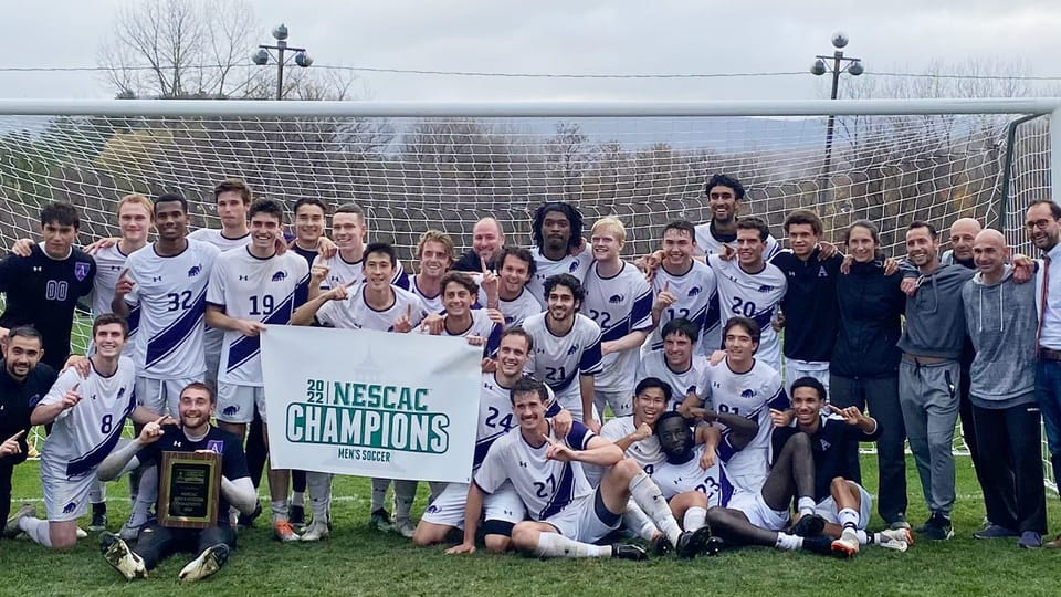 Men’s Soccer Wins NESCACs With Overtime Heroics